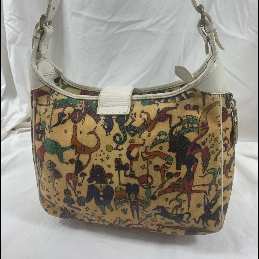 Vintage Piero Guidi Magic Circus Coated Canvas And Le… - Gem